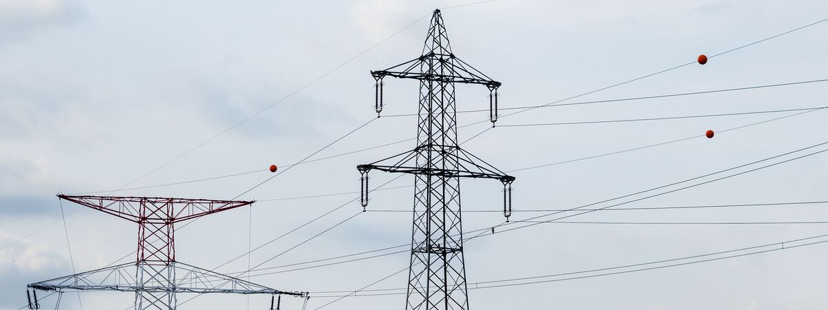 power lines balls